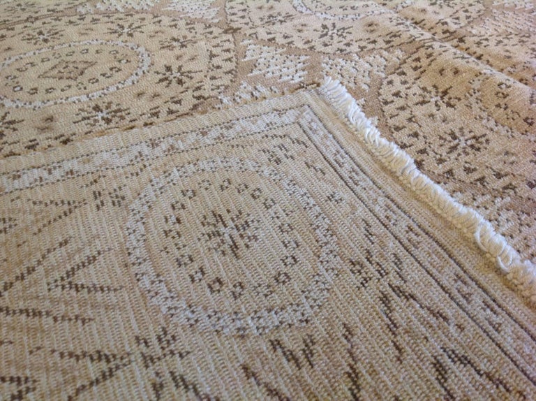 Geometric Floral European Rug For Sale at 1stDibs
