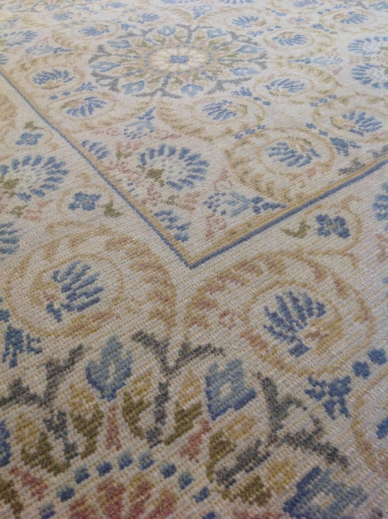 Geometric Floral European Rug For Sale at 1stDibs