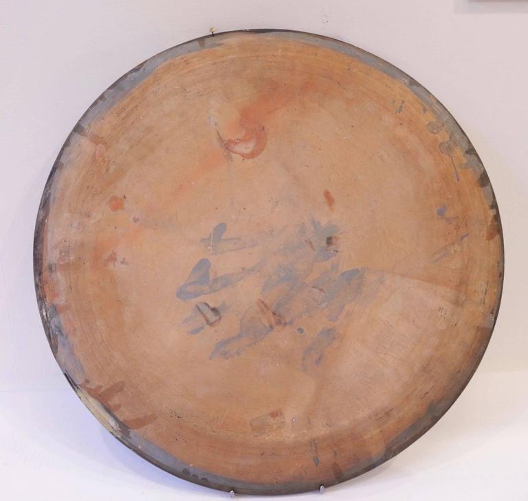 Rare Sandstone Enameled Dish by Paul Jacquet with a Decor of Swans ...