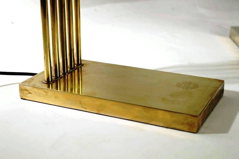 Exceptional Pair of Brass Table Lights by Marcel Breuer, Paris ...