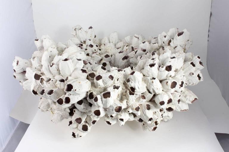 Oversized Unique Barnacle Bowl Sculpture Centerpiece at 1stDibs