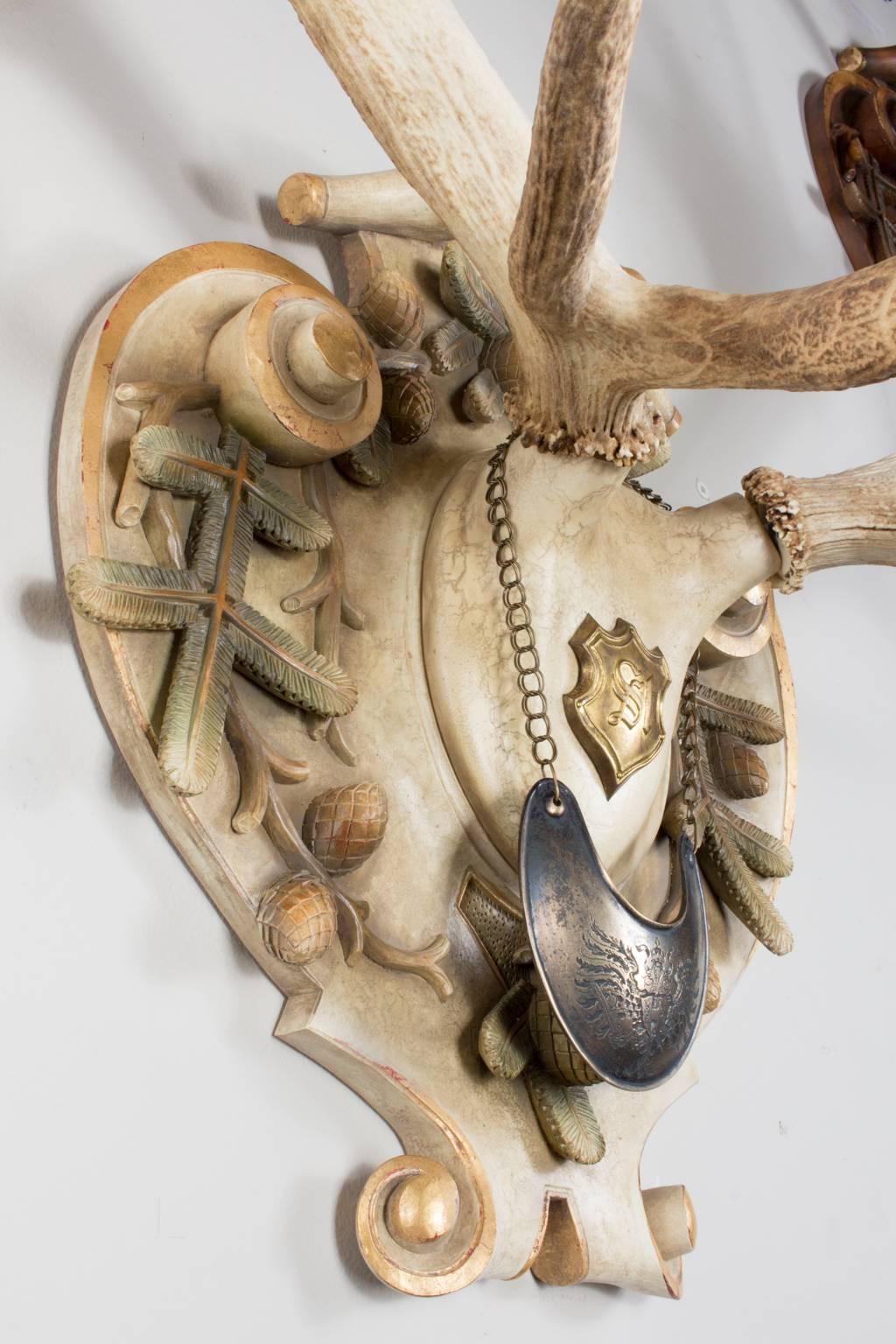 19th Century Habsburg Red Stag Trophy from Eckartsau Castle Austria ...