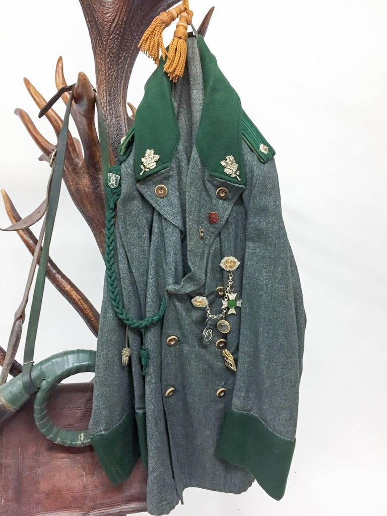 Antique Habsburg Hofjagen Red Stag Hall Tree and Colonel Jägermeister ...