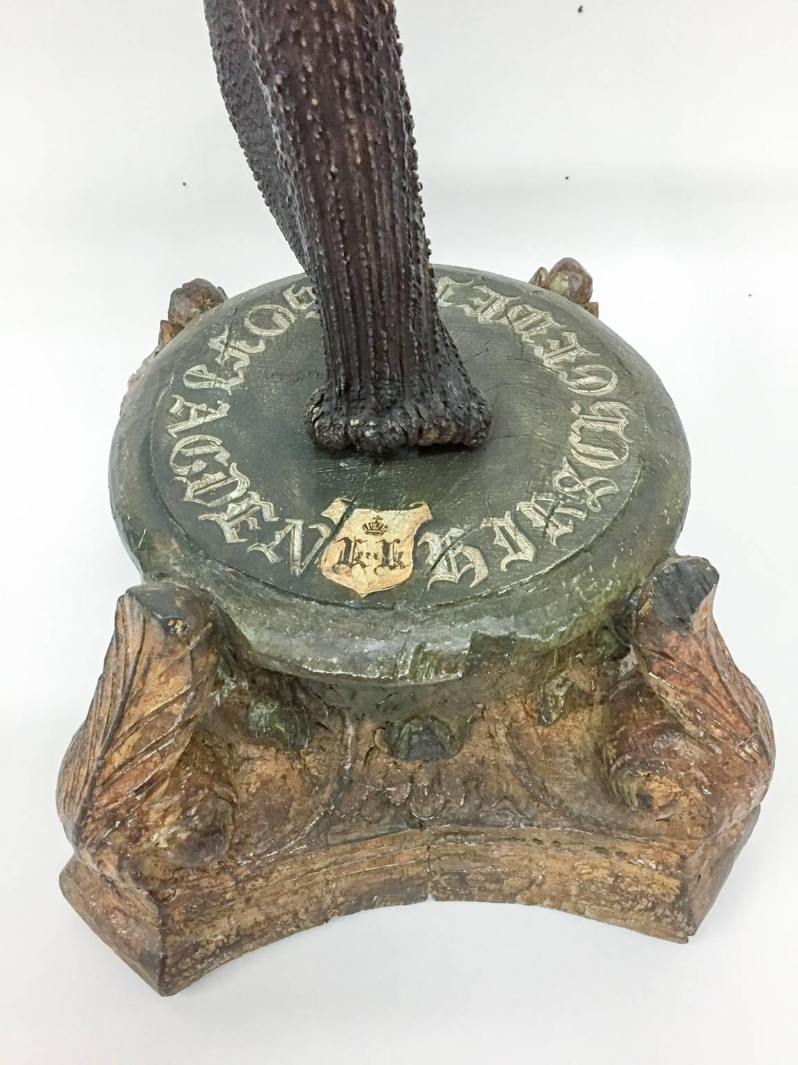 Antique Habsburg Hofjagen Red Stag Hall Tree and Colonel Jägermeister ...