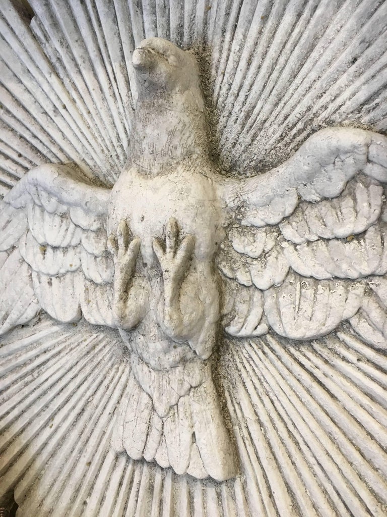Stone Dove "Holy Spirit" Religious Plaque at 1stDibs | holy spirit plaque