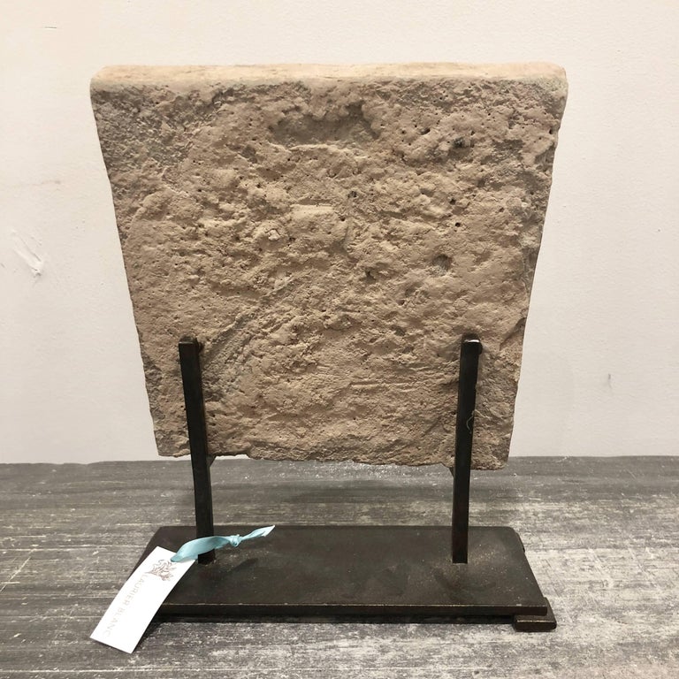 Ancient Tang Dynasty Stone Relic on Iron Stand at 1stdibs