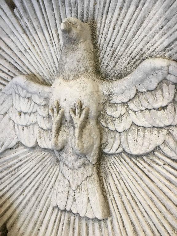 Stone Dove "Holy Spirit" Religious Plaque at 1stDibs