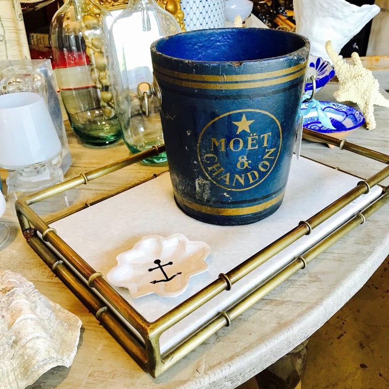 Rare 19th Century French Moët and Chandon Blue Label Papier Mâché ...