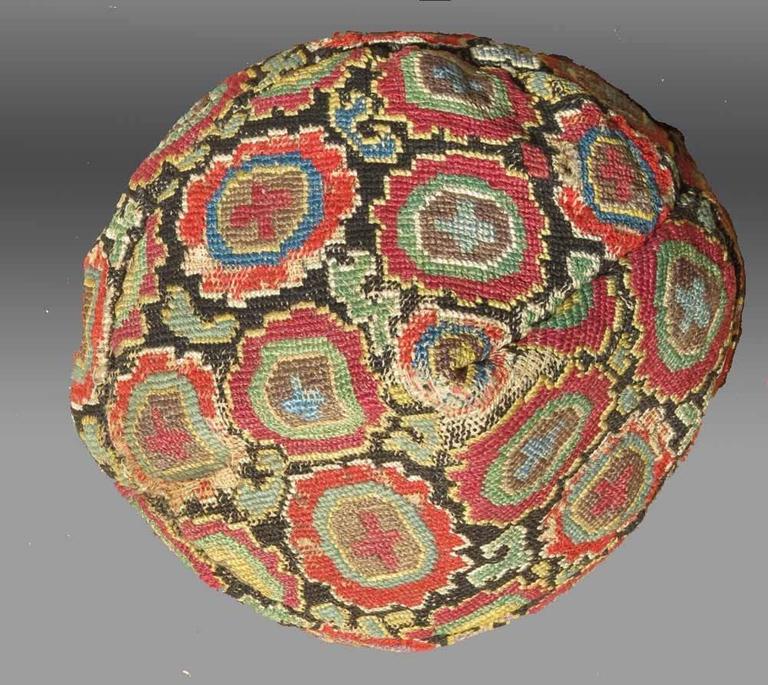 Antique Uzbek Embroidered Hat, Central Asia, Late 19th Century For Sale ...