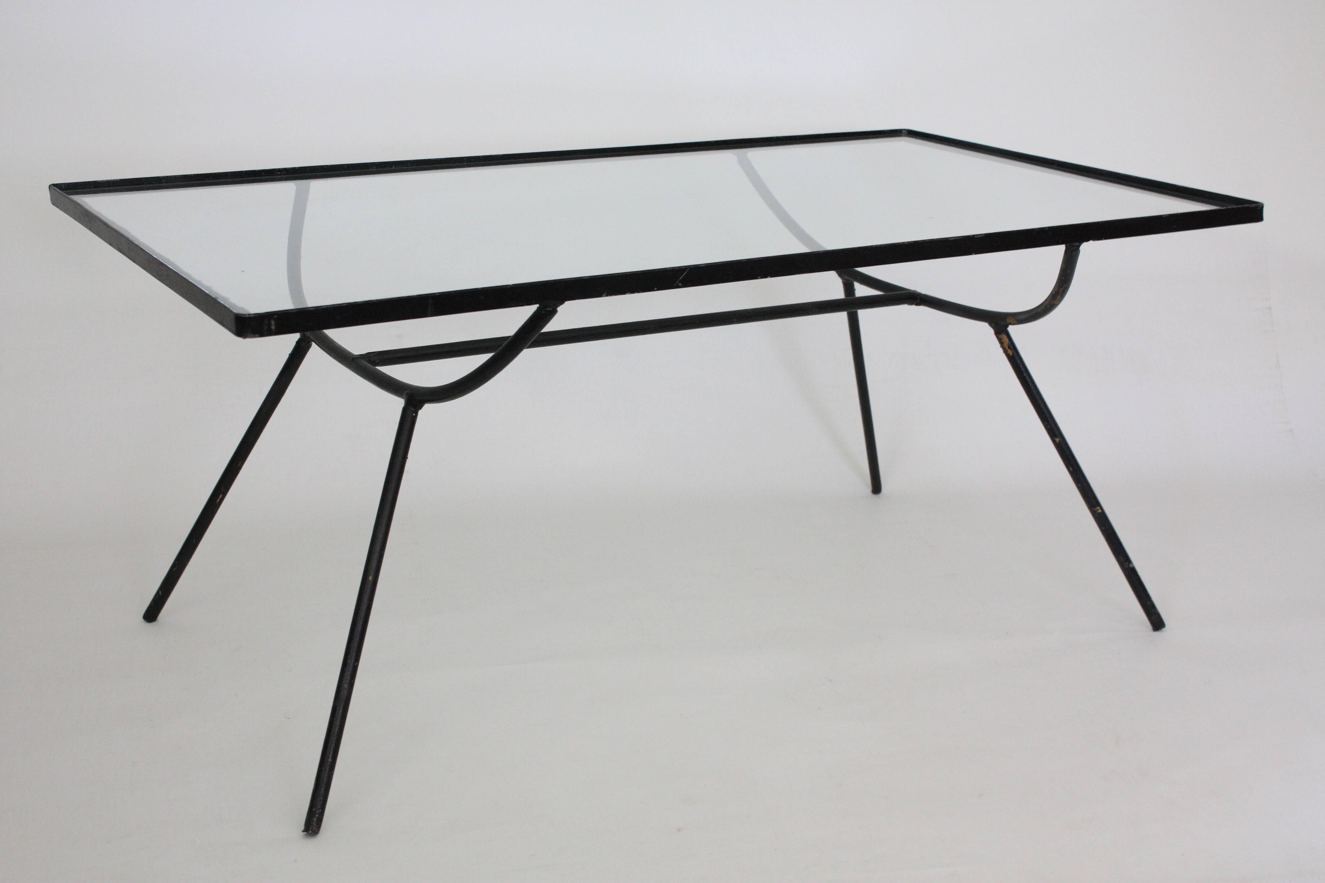 1950's Wrought Iron Cocktail Table by Frank and Son's at 1stDibs