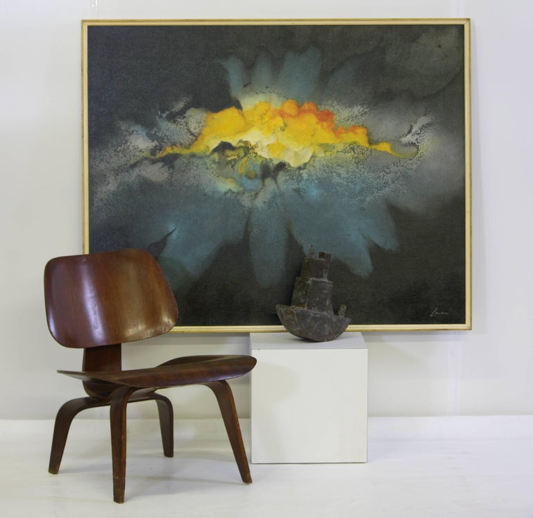 Untitled Midcentury Oil on Canvas Painting by Robert Lawson at 1stDibs