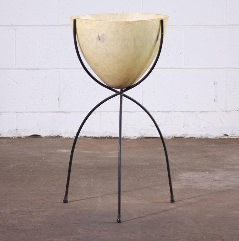 Mid-Century Fiberglass Bullet Planter at 1stdibs