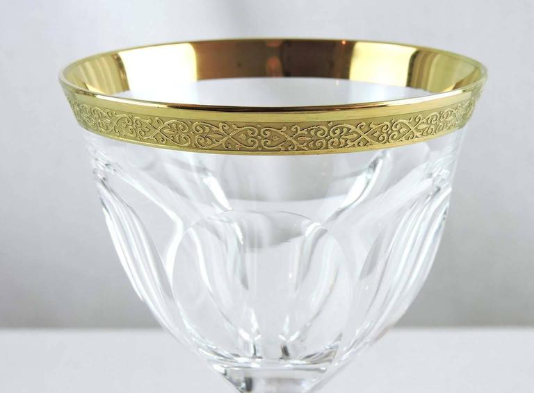 Set of Eight Moser "Lady Hamilton" Pattern Wine Glasses at 1stDibs