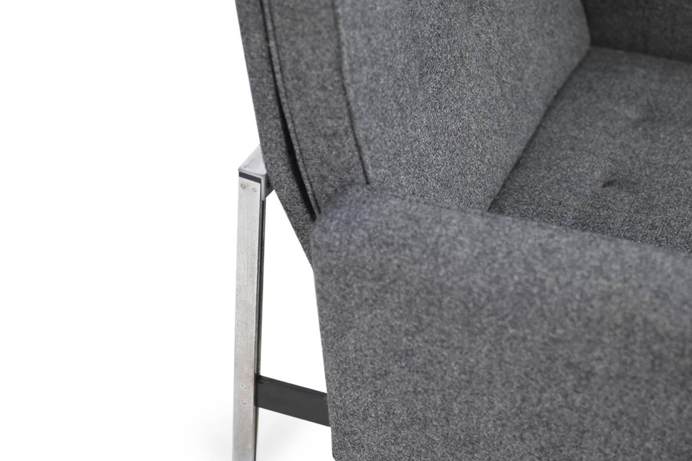 Pair of 1950s, Florence Knoll Parallel Bar Lounge Chairs "New ...