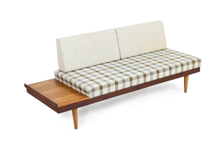 1950s Norwegian Teak and Beechwood Extendable Daybed Svane Møbler ...