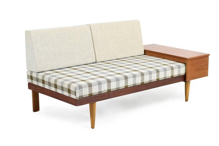 1950s Norwegian Teak and Beechwood Extendable Daybed Svane Møbler ...