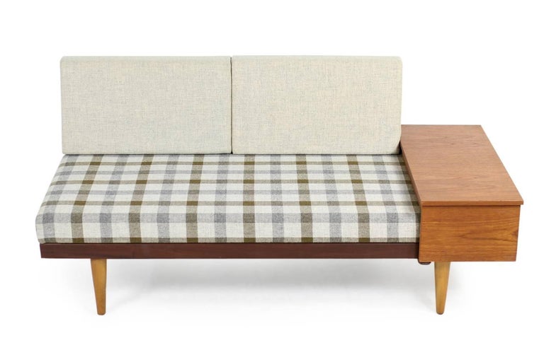 1950s Norwegian Teak and Beechwood Extendable Daybed Svane Møbler ...