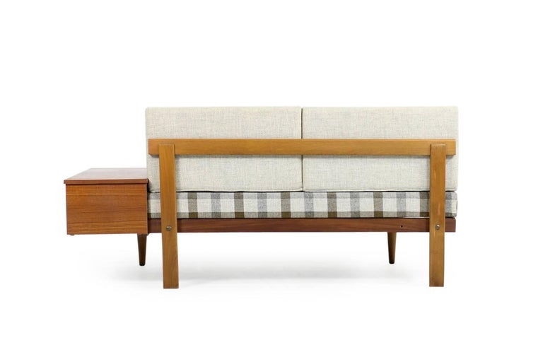 1950s Norwegian Teak and Beechwood Extendable Daybed Svane Møbler ...