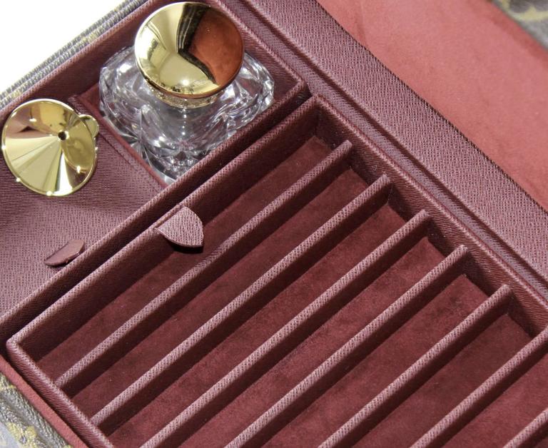 Louis Vuitton Writing Set with Two Crystal Inkwells at 1stDibs