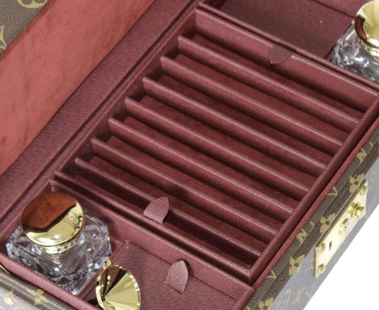 Louis Vuitton Writing Set with Two Crystal Inkwells at 1stDibs