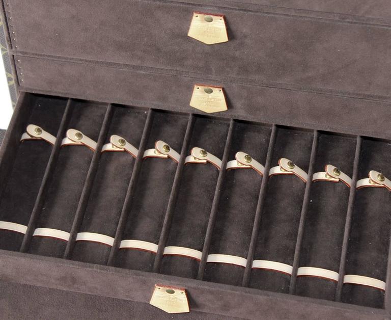 Custom-Made Louis Vuitton Jewelry and Watch Trunk at 1stDibs