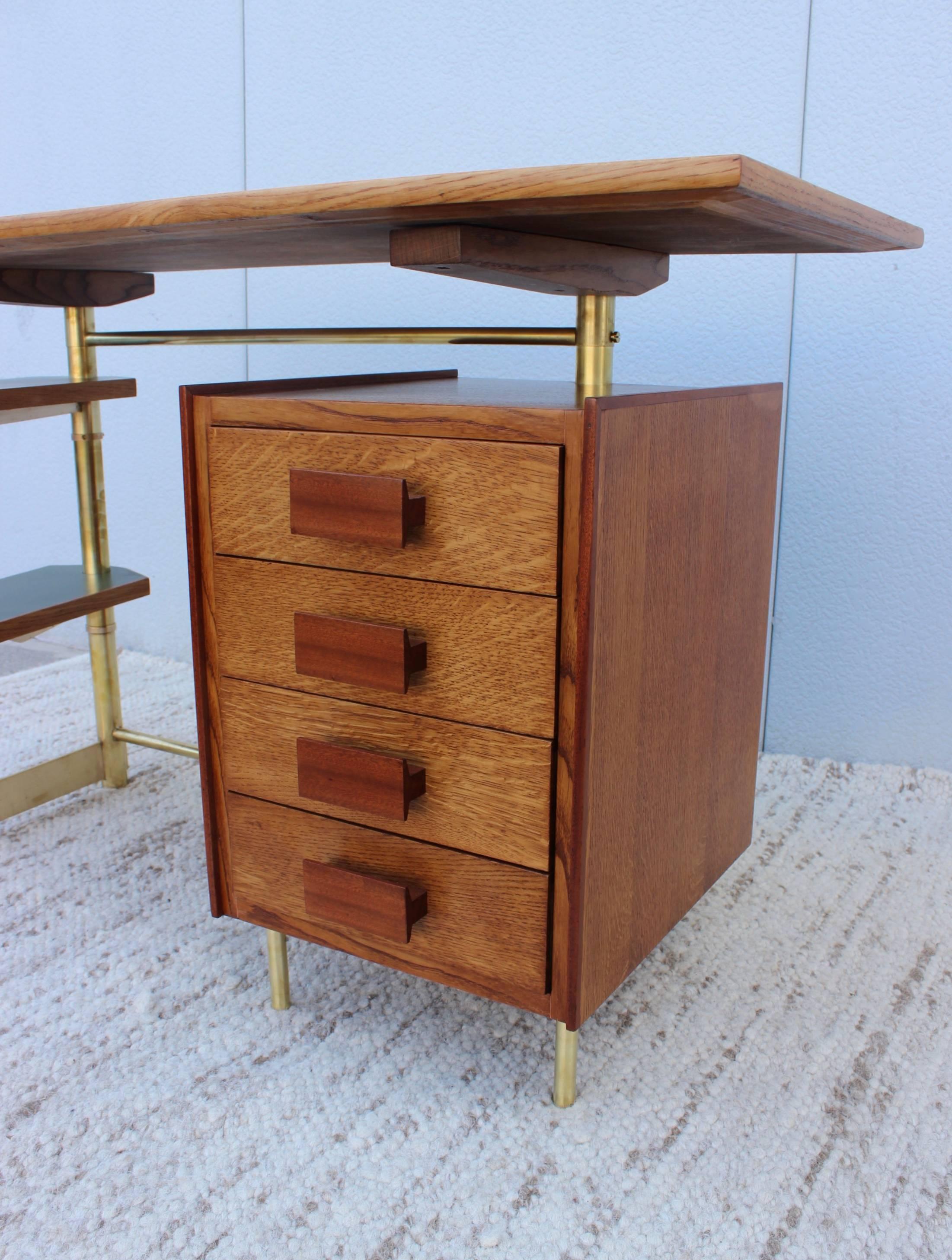 Osvaldo Borsani Style Modern Italian Desk at 1stDibs | modern italian desks