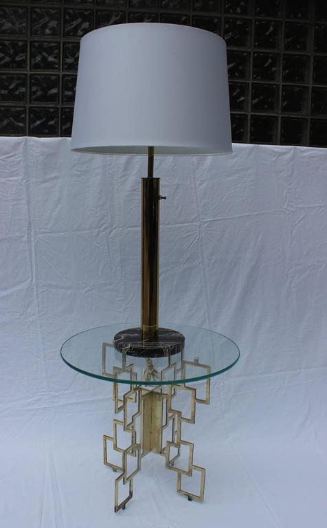 Interlocking Brass Side Table For Sale at 1stDibs