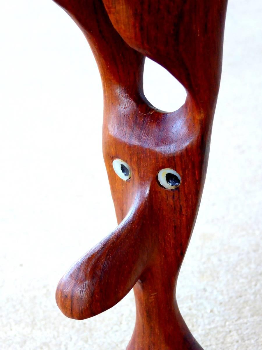 Rosewood Sculpture by Knud Albert For Sale at 1stdibs