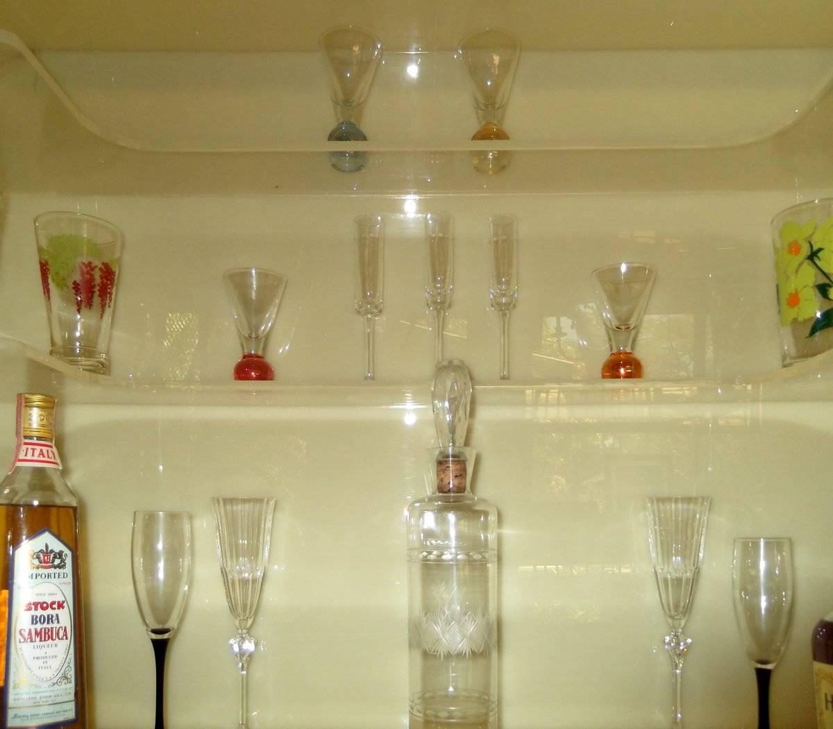 Lucite Hanging Bar For Sale at 1stDibs