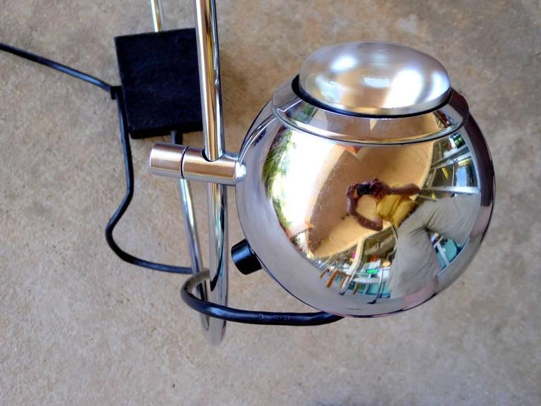 Chrome Eyeball Atomic Orbiter Lamp For Sale at 1stDibs