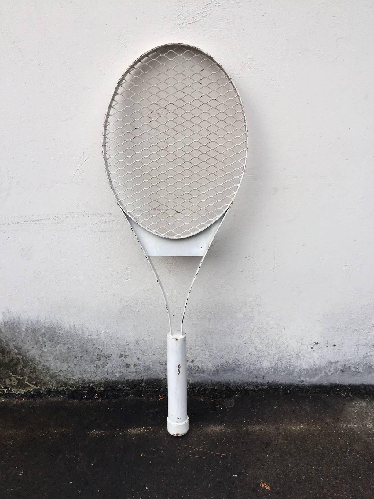 Decorative Wrought Iron Tennis Racket For Sale at 1stDibs | iron racket ...