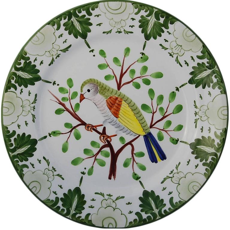 Set of six Tropical Birds Ceramic Plates For Sale at 1stDibs | tropical ...
