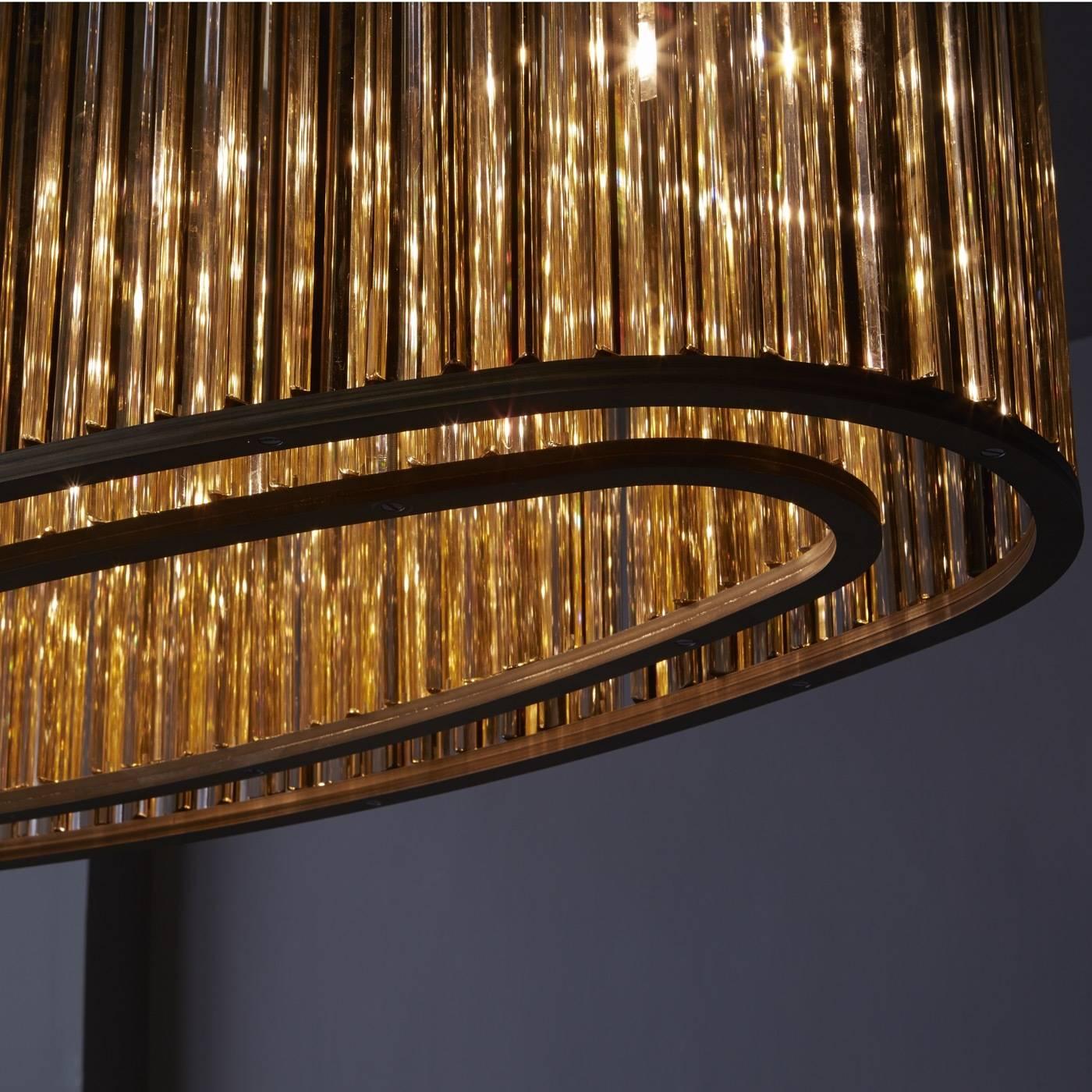 Sophisticated Big Chandelier with an Elliptical Shape For Sale at ...