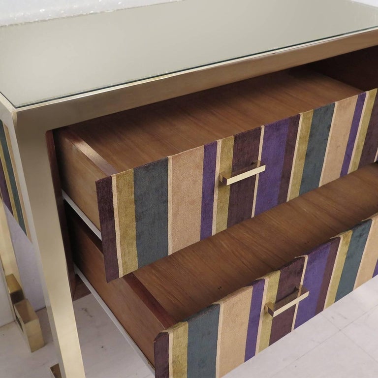 Chest of Drawers in Fabric For Sale at 1stDibs