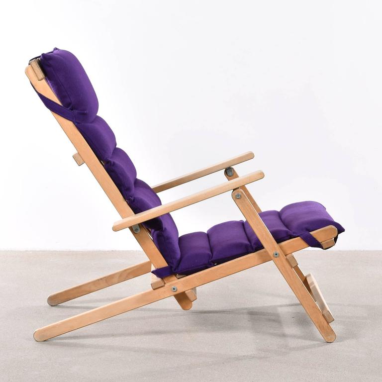 Børge Mogensen Deck Chair for Søborg Møbelfabrik, Denmark at 1stDibs