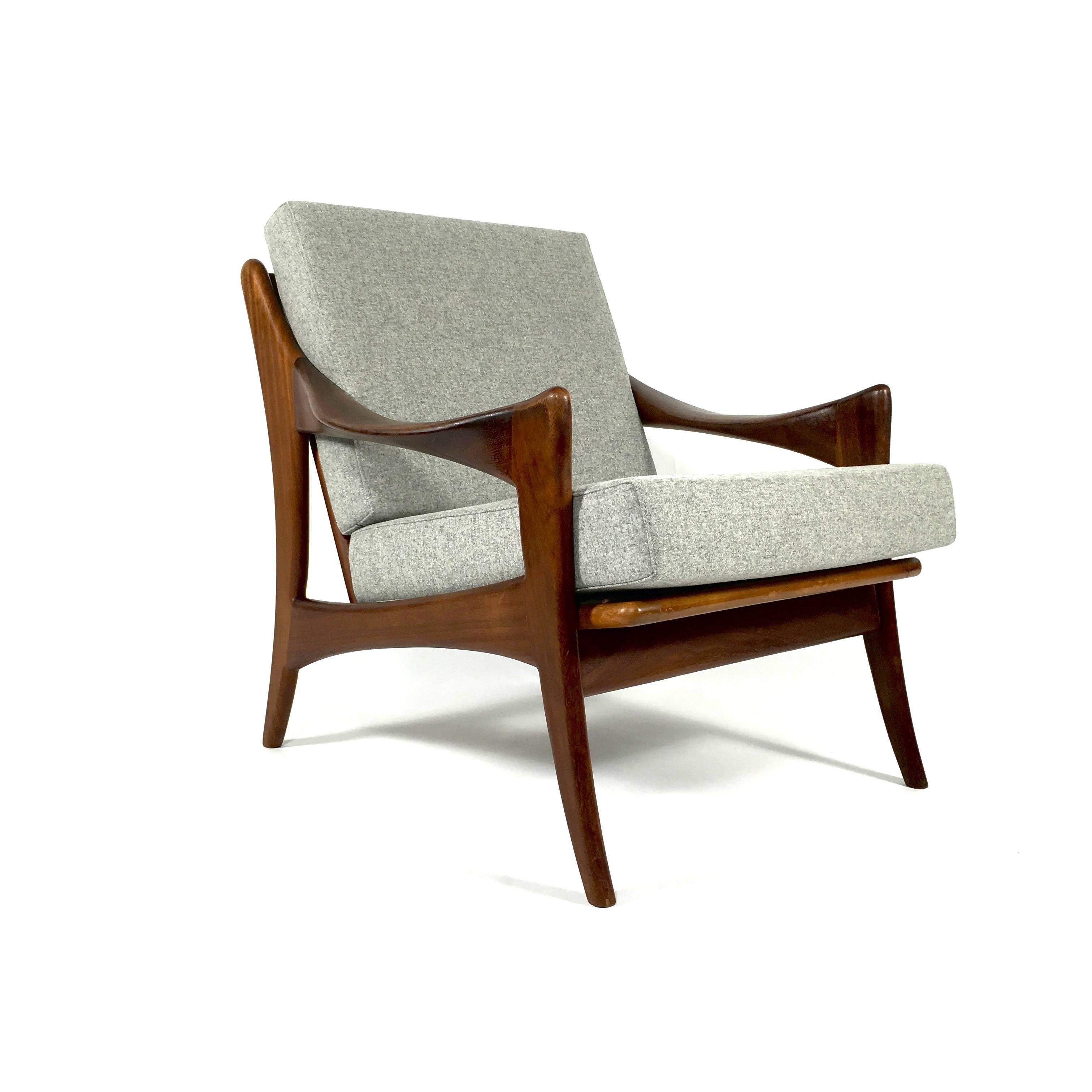 Pair of Teak De Ster Gelderland Dutch Design Lounge Chairs, Netherlands ...