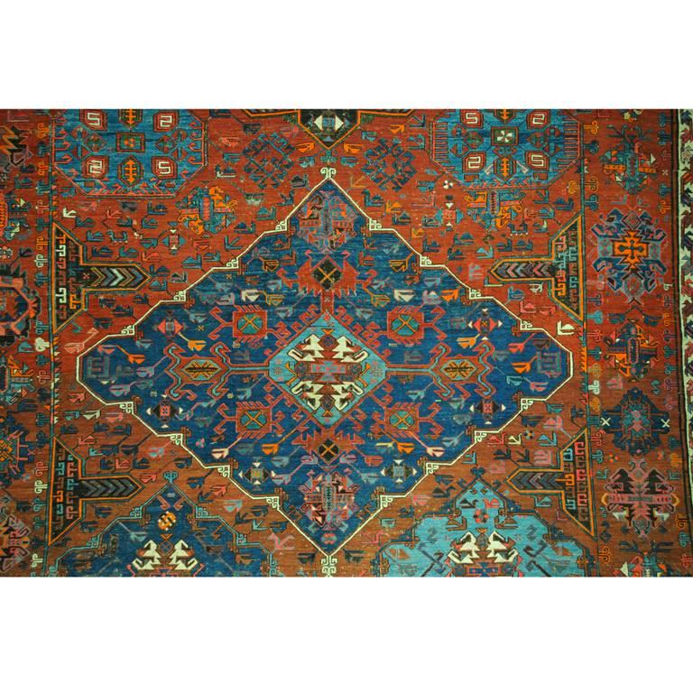 Impressive Oversized Antique Konaghend Soumac Rug, 1903 at 1stDibs