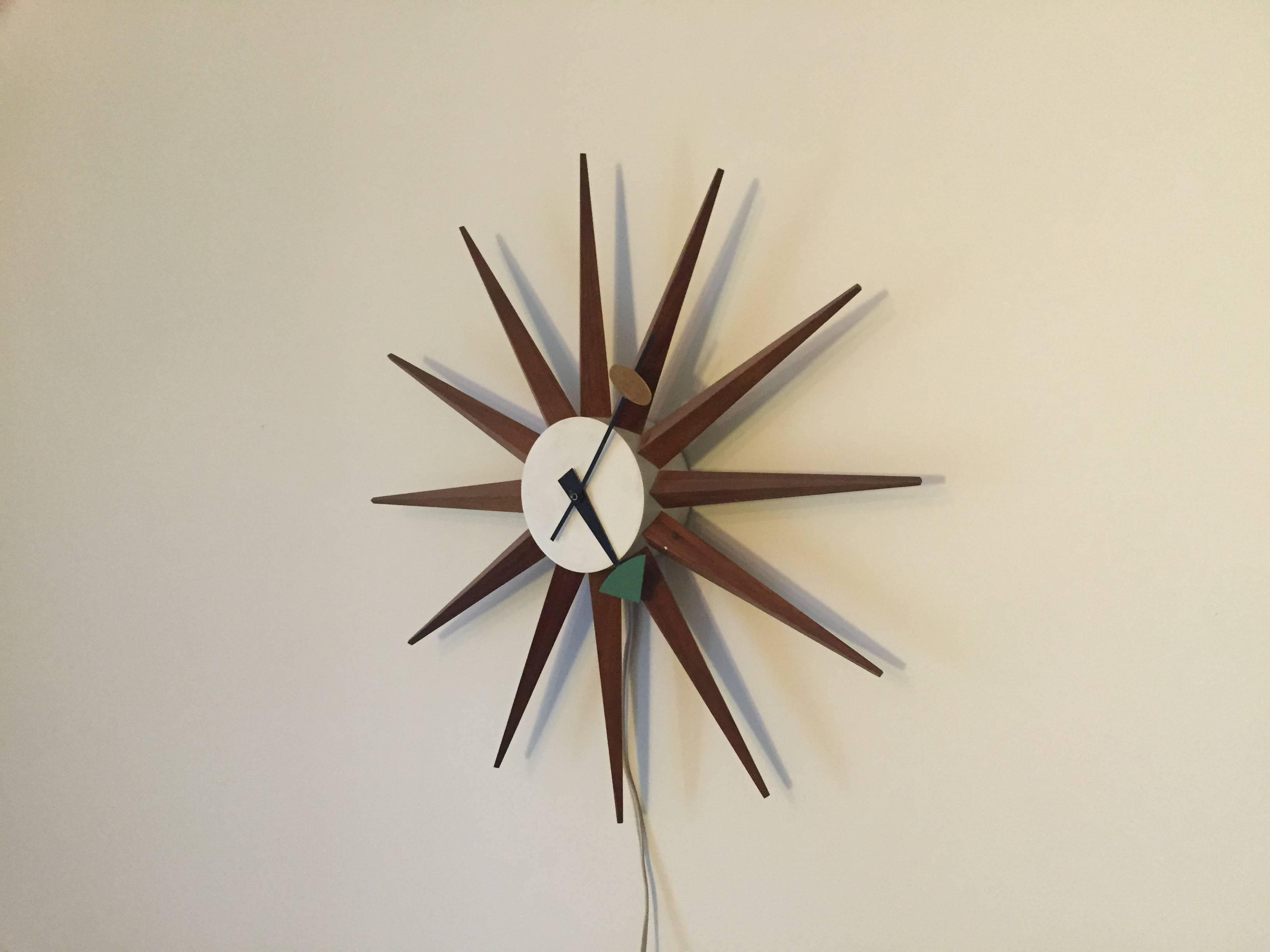 George Nelson and Associates "Spike" Clock for Howard Miller at 1stDibs ...