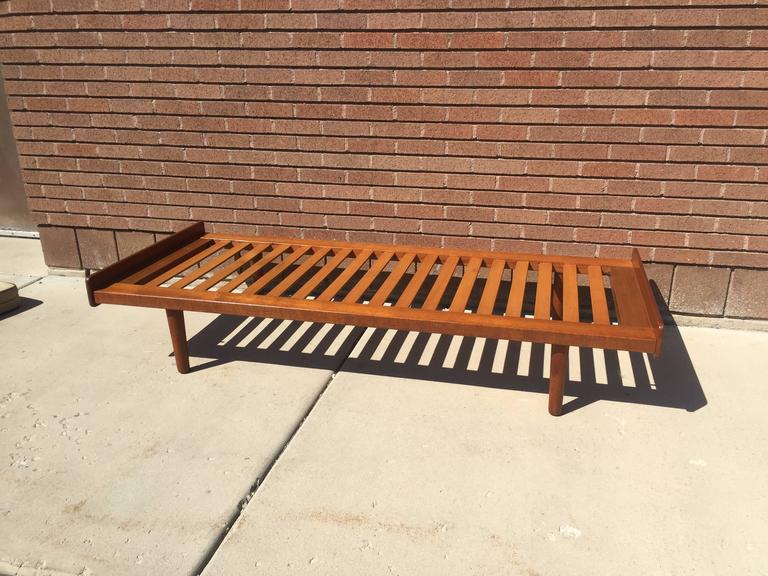 Teak/Oak Daybed by Ejvind A. Johansson for FDB Model g19 at 1stDibs