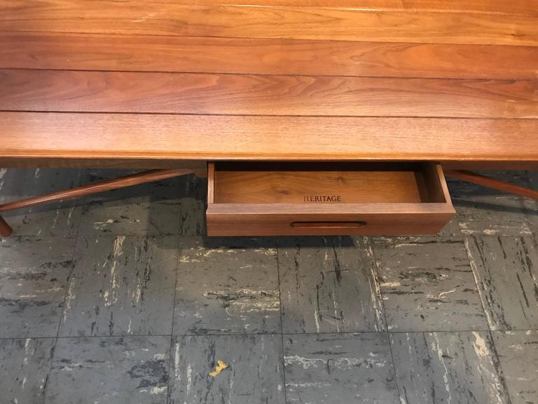 Beautiful Heritage Henredon Walnut Coffee Table Bench at 1stDibs ...