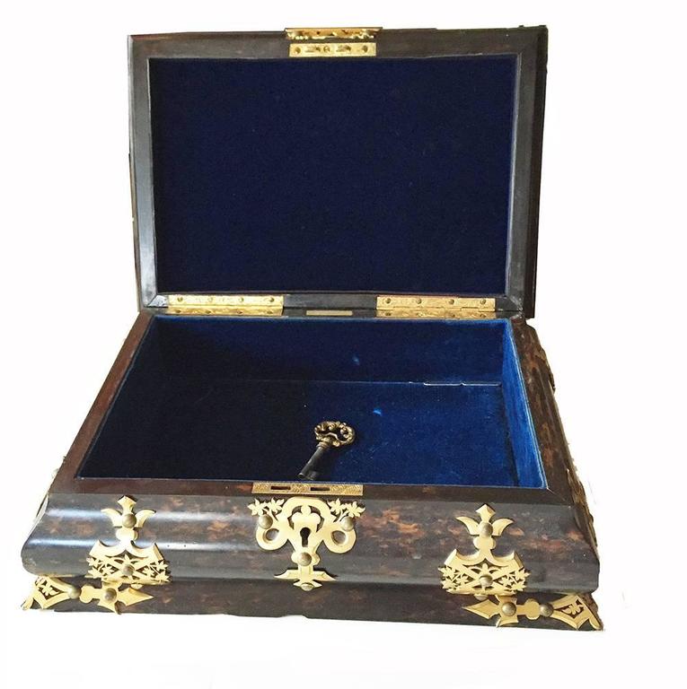 English Victorian Howell and James and Co. Tortoise shell and Brass ...