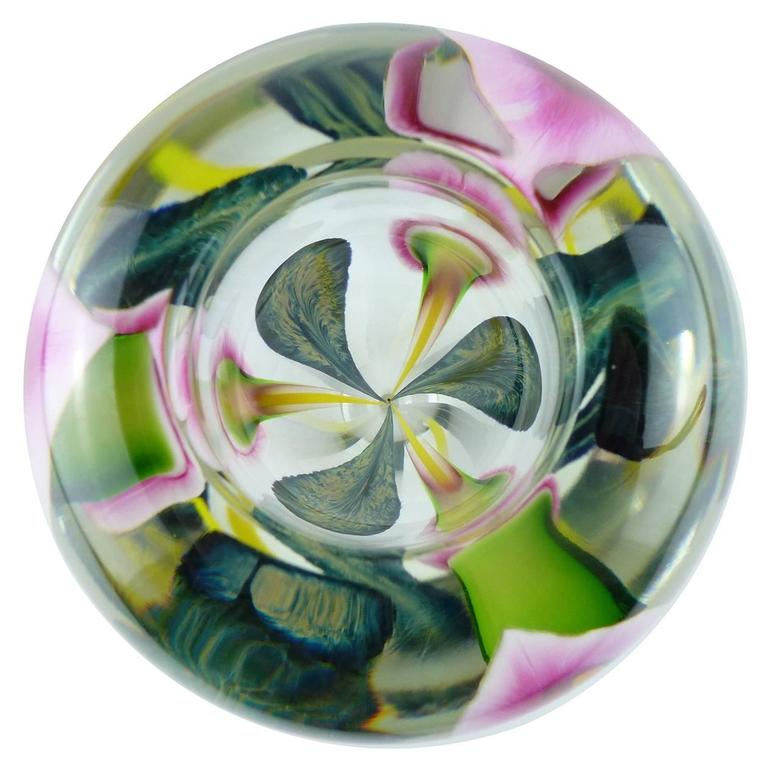 American Studio Art Glass Vase by Scott Bayless for Lotton Studios at ...