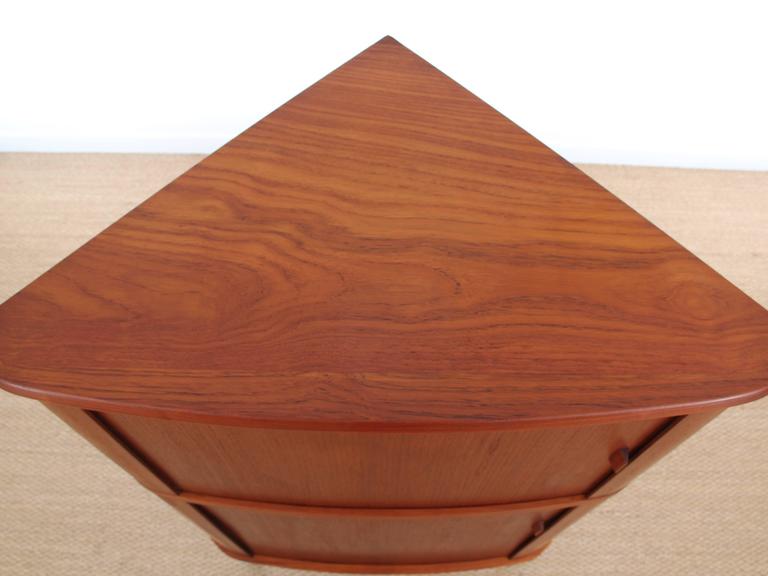 Angle Bar Cabinet with Tambour Doors at 1stDibs