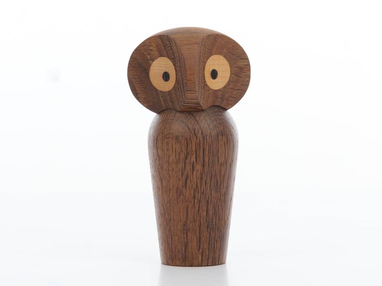 Owl in Smoked Oak by Paul Anker Hansen, New Edition at 1stDibs