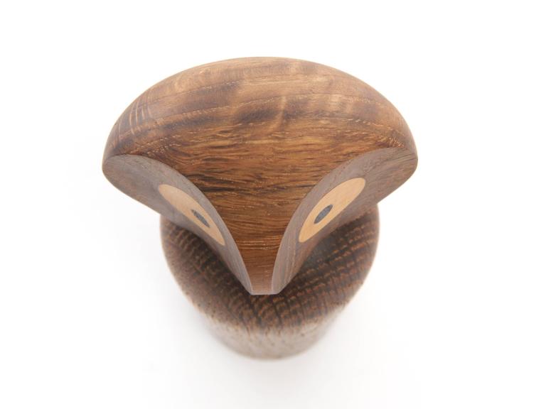 Owl in Smoked Oak by Paul Anker Hansen, New Edition at 1stDibs