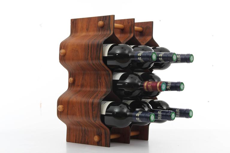 Mid-Century Modern Wine Rack by Torsten Johansson in Rio Rosewood at ...