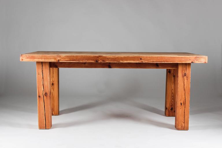 Swedish Table Made of Wood from an Old Barn For Sale at 1stDibs