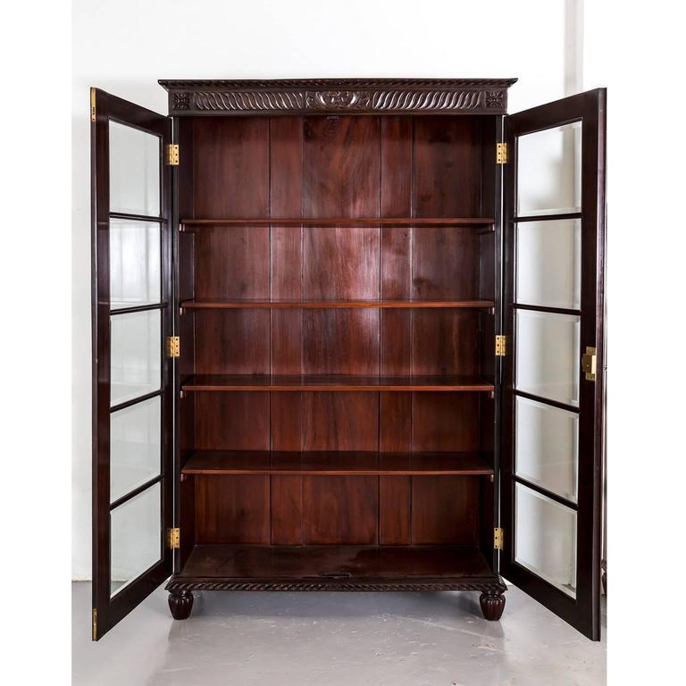 Anglo-Indian or British Colonial Rosewood Library Bookcase For Sale at ...