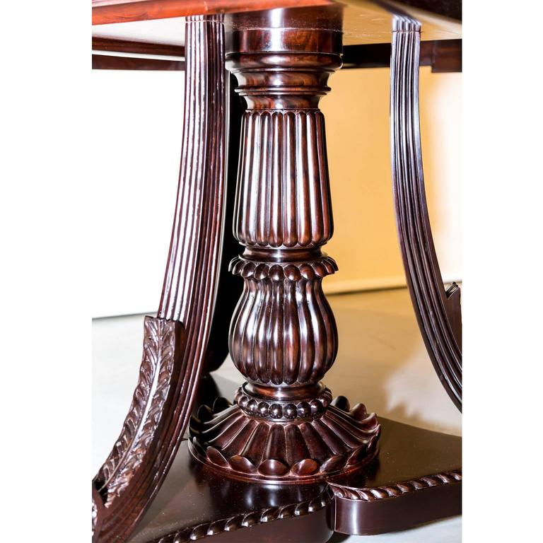 Antique Anglo-Indian or British Colonial Rosewood Round Dining Table ...