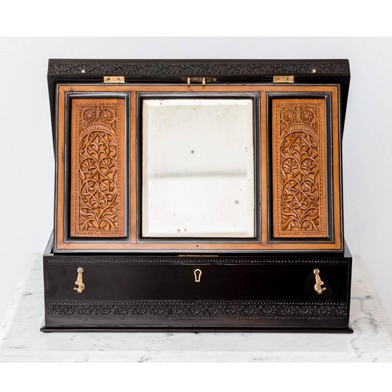 Antique Anglo-Indian or British Colonial Ebony Dressing Box at 1stDibs